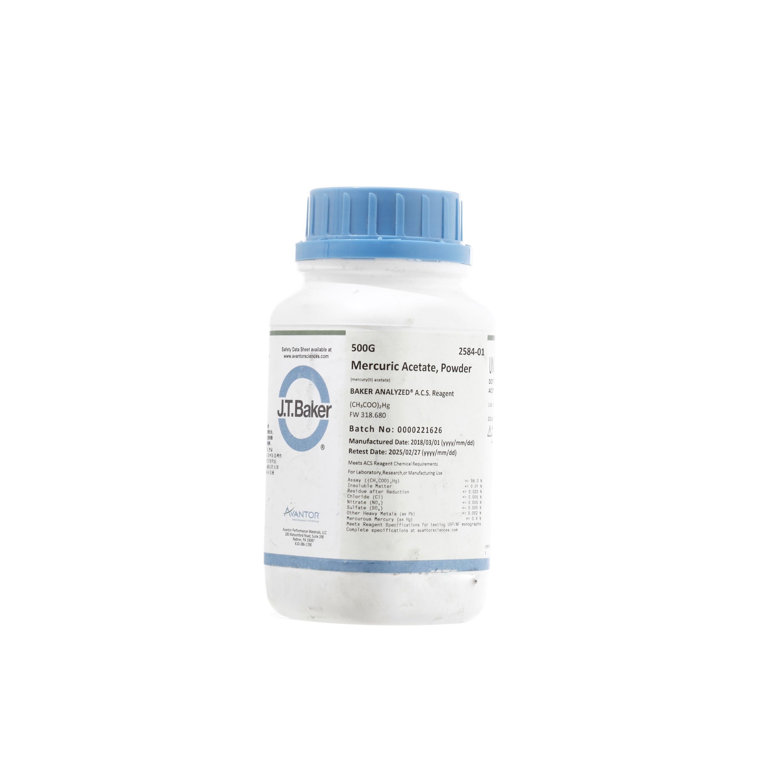 ACETATO DE MERCURIO DE 500G. – Prolab de Michoacán 2024